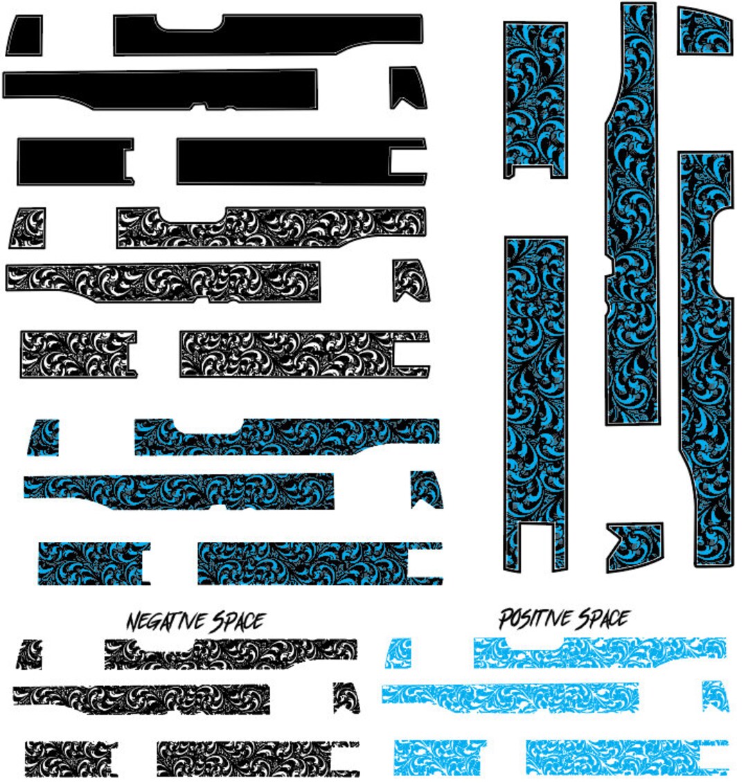 1911 Scrollwork Fiber Laser Design Ezcad 2 and Lightburn Ready-1 - Etsy