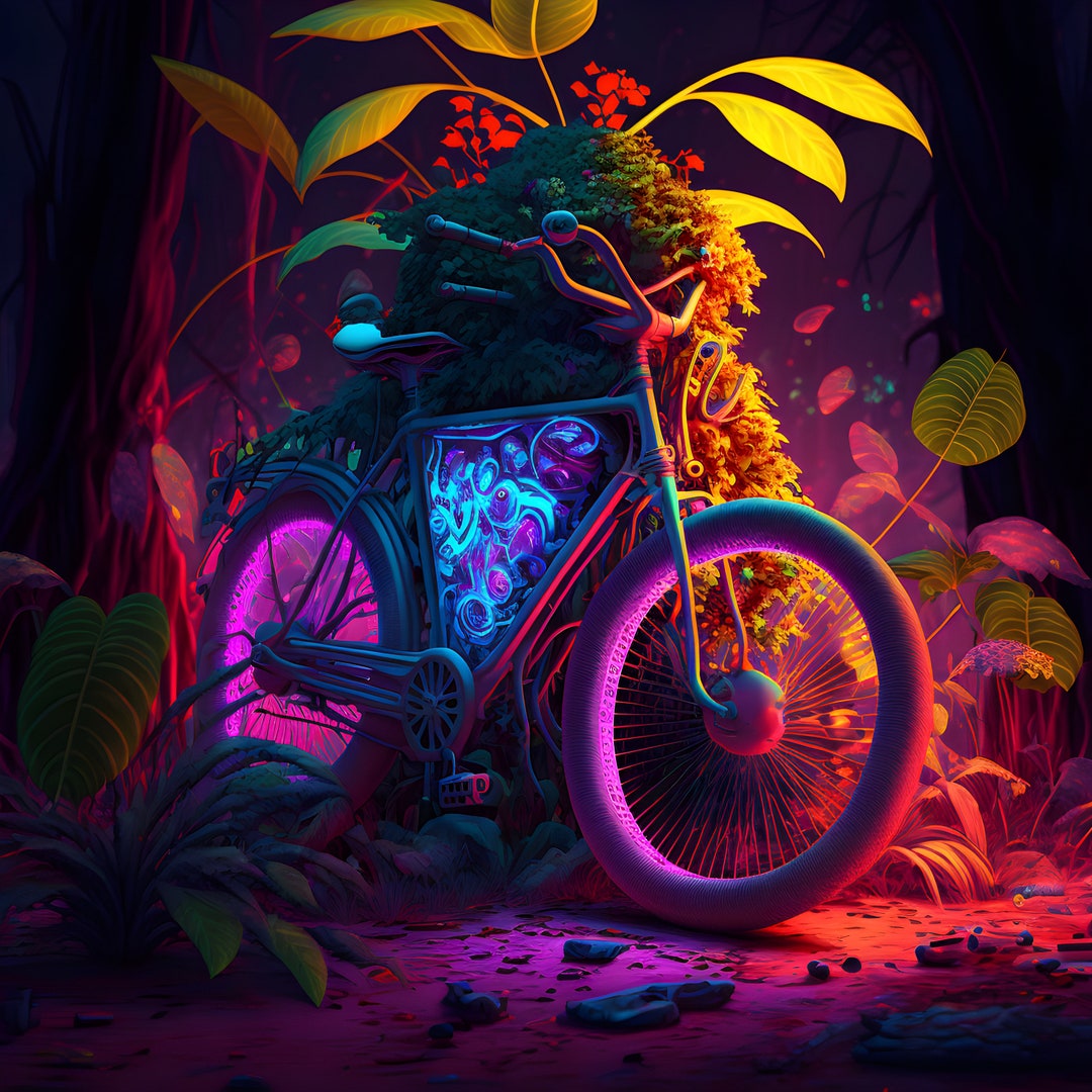Cyber Punk Bicycle Art - Etsy