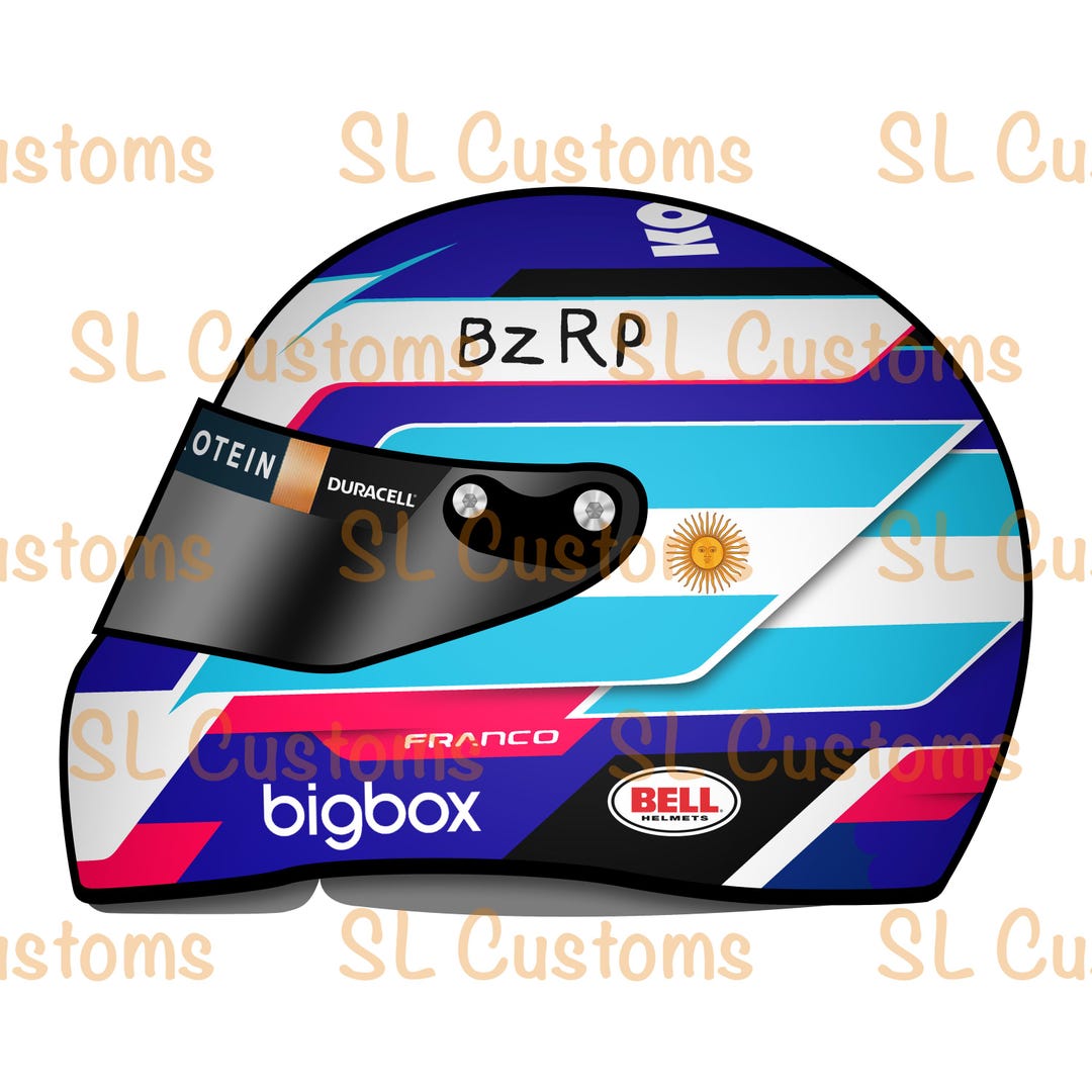 F1 Driver Franco Colapinto's 2024 Season Helmet Sticker - Etsy