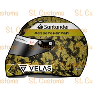 F1 Driver Charles Leclerc's 2022 Season Helmet Stickers - Etsy