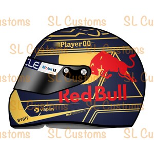 F1 Driver Max Verstappen's 2023 Season Helmet Sticker - Etsy