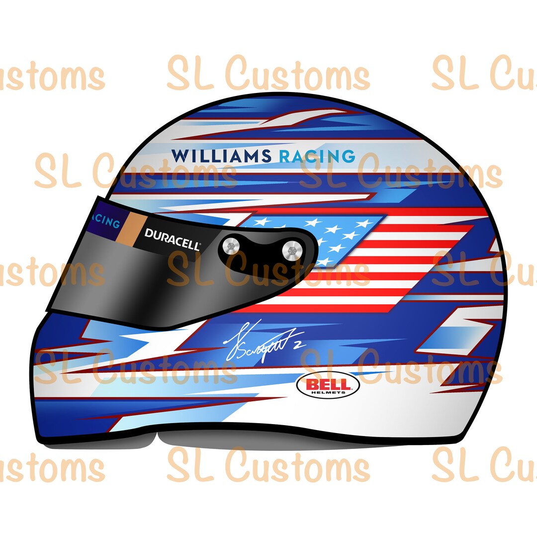 F1 Driver Logan Sargeant's 2023 Season Helmet Sticker - Etsy