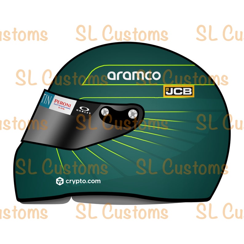 F1 Driver Lance Stroll's 2022 Season Helmet Stickers - Etsy