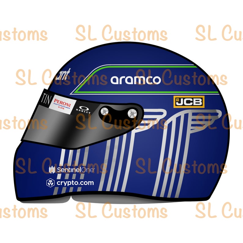 F1 Driver Lance Stroll's 2023 Season Helmet Sticker - Etsy