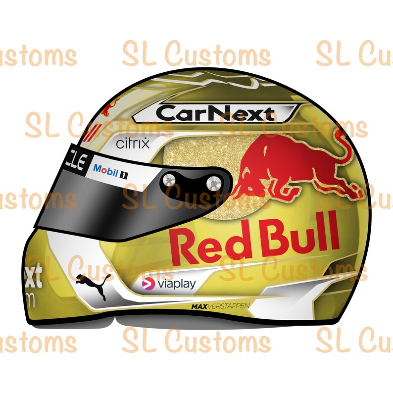 F1 Driver Max Verstappen's 2022 Season Helmet Stickers - Etsy