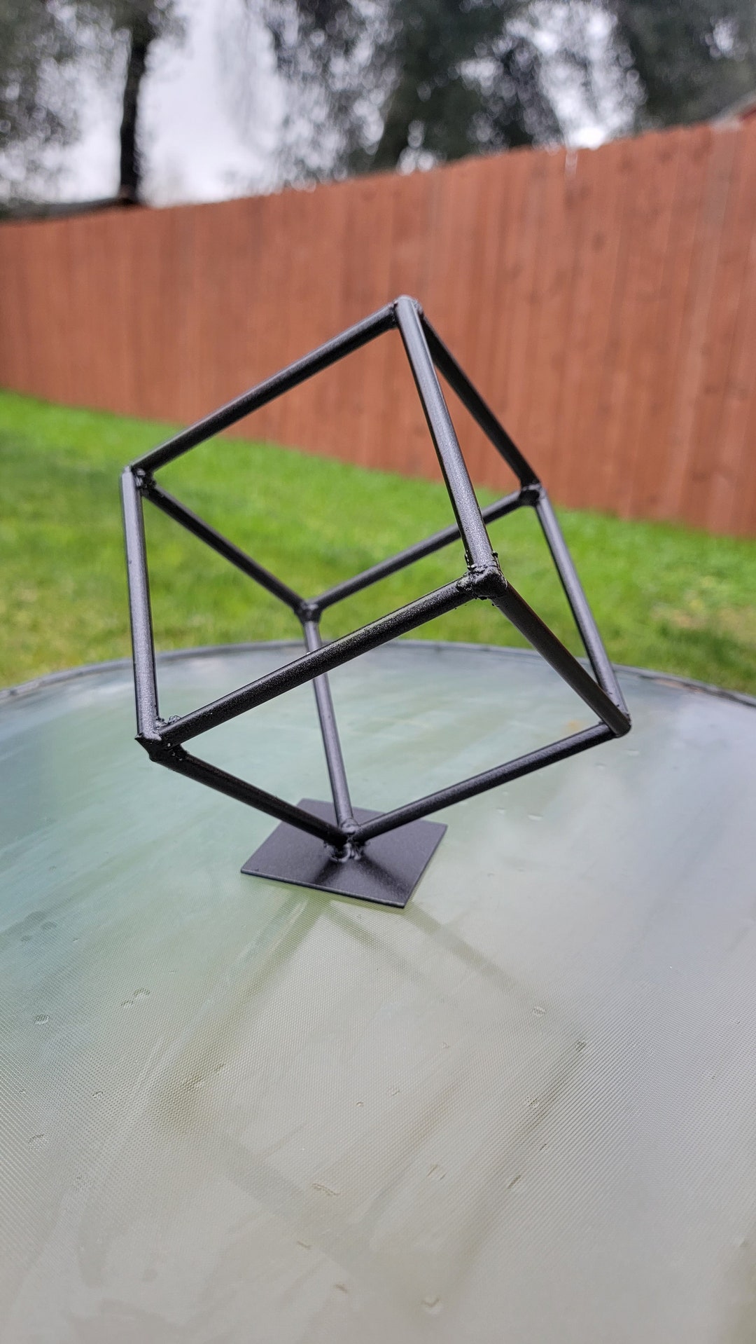 The simple Cube Metal Art Sculpture - Etsy