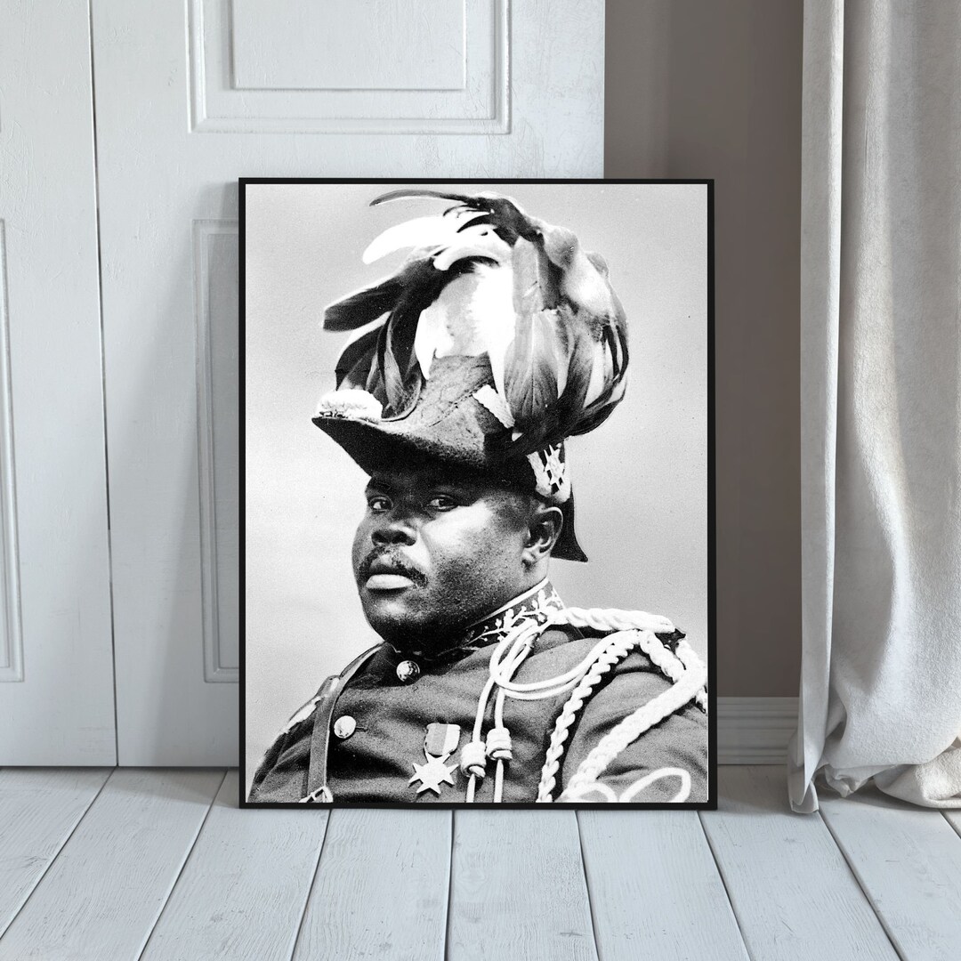 Marcus Garvey Jamaican Political Activist Black History Printable Wall ...