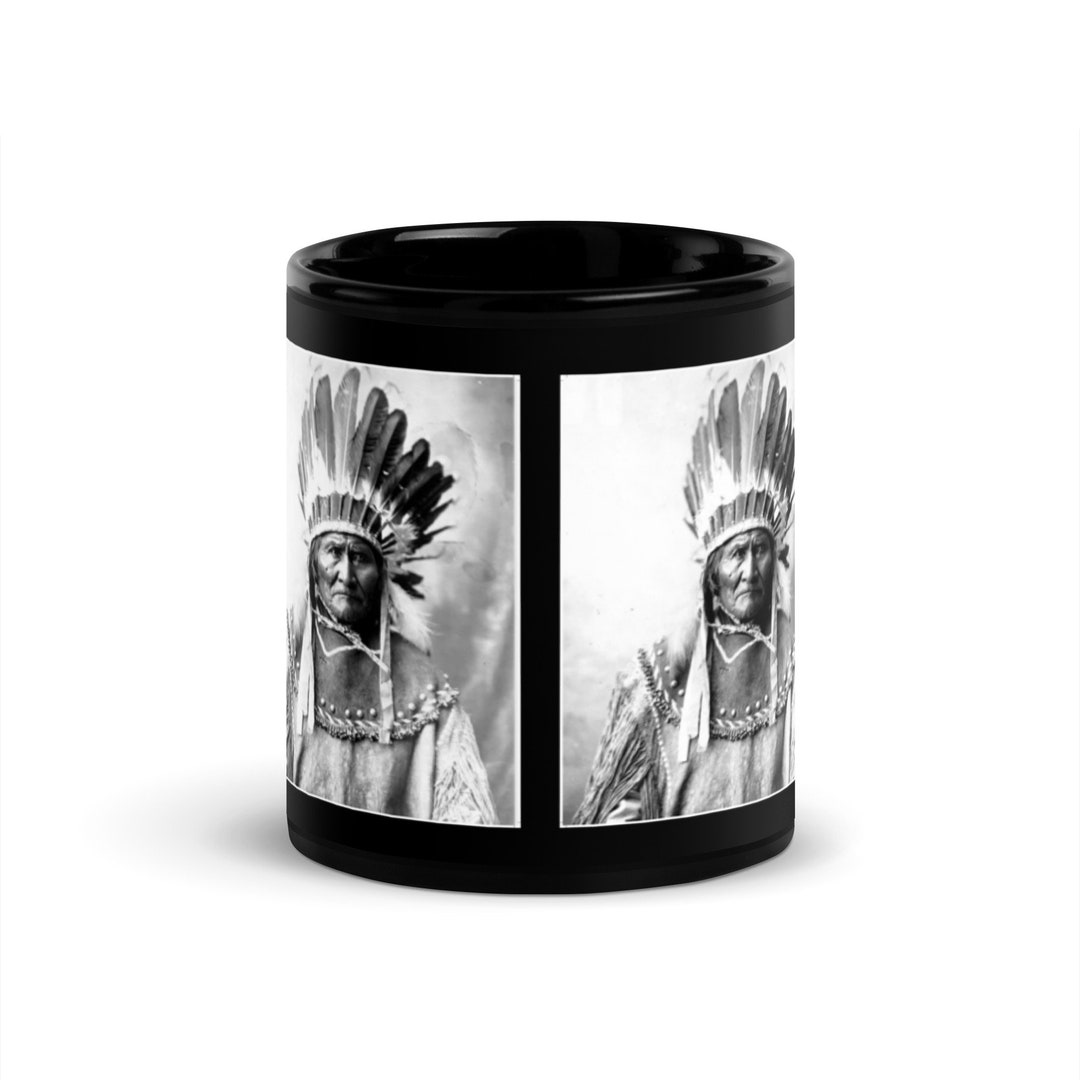 Geronimo Apache American History- Black Ceramic Coffee -tea- Chai ...