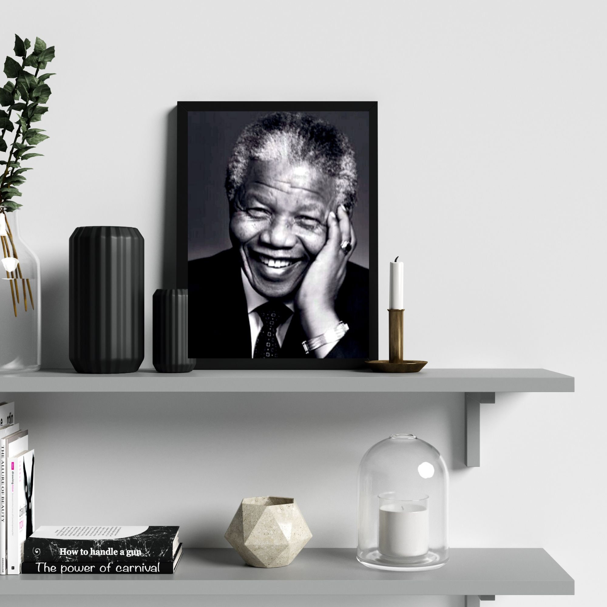 Nelson Mandela African American Black History Printable Wall Art - Etsy