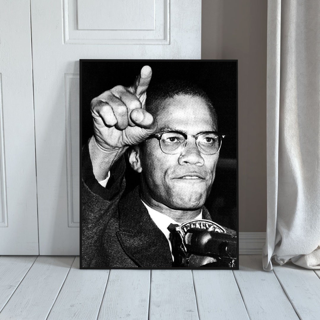 Malcolm X African American Black History Printable Wall Art - Etsy