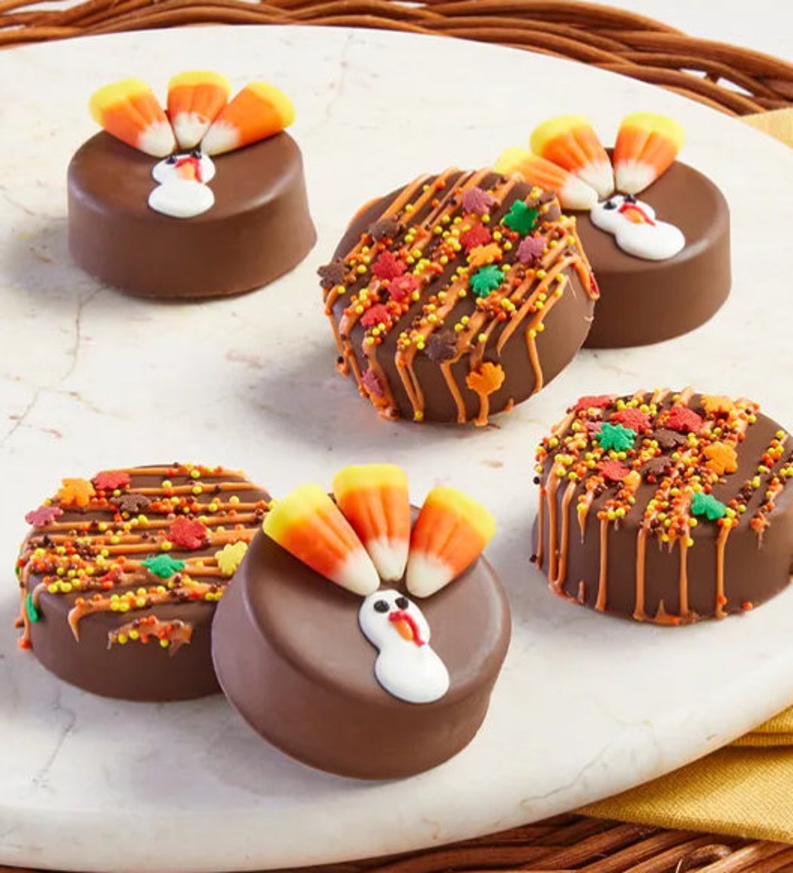 Thanksgiving Themed Chocolate covered Oreo's dozen - Etsy