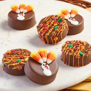 Thanksgiving Themed Chocolate covered Oreo's dozen - Etsy