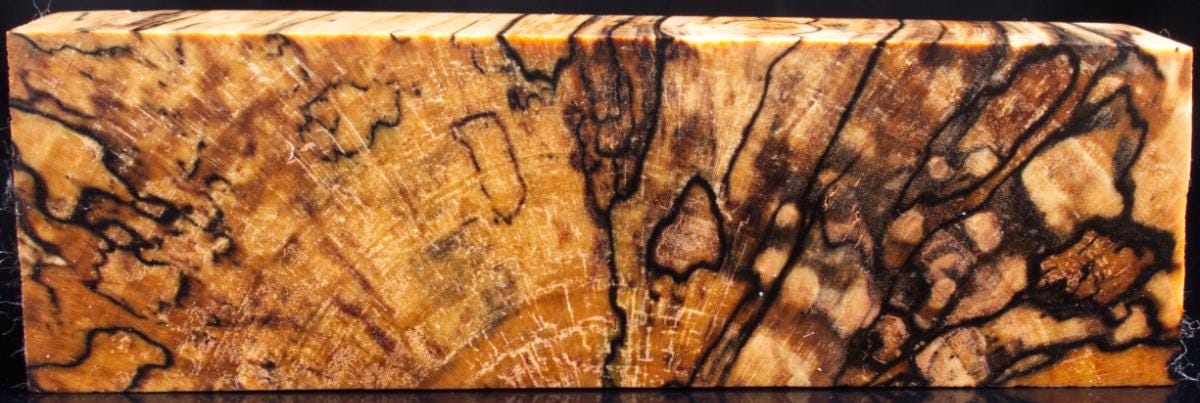 W-10 Stabilized Spalted Maple Block 241874 - Etsy