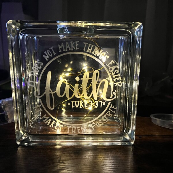 Glass Block Lights - Etsy