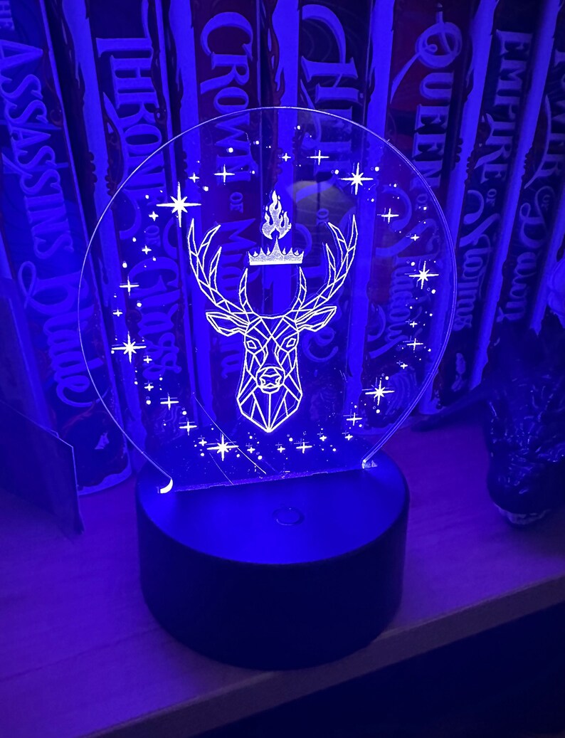 Throne of Glass Aelin Inspired LED Acrylic Light - Etsy