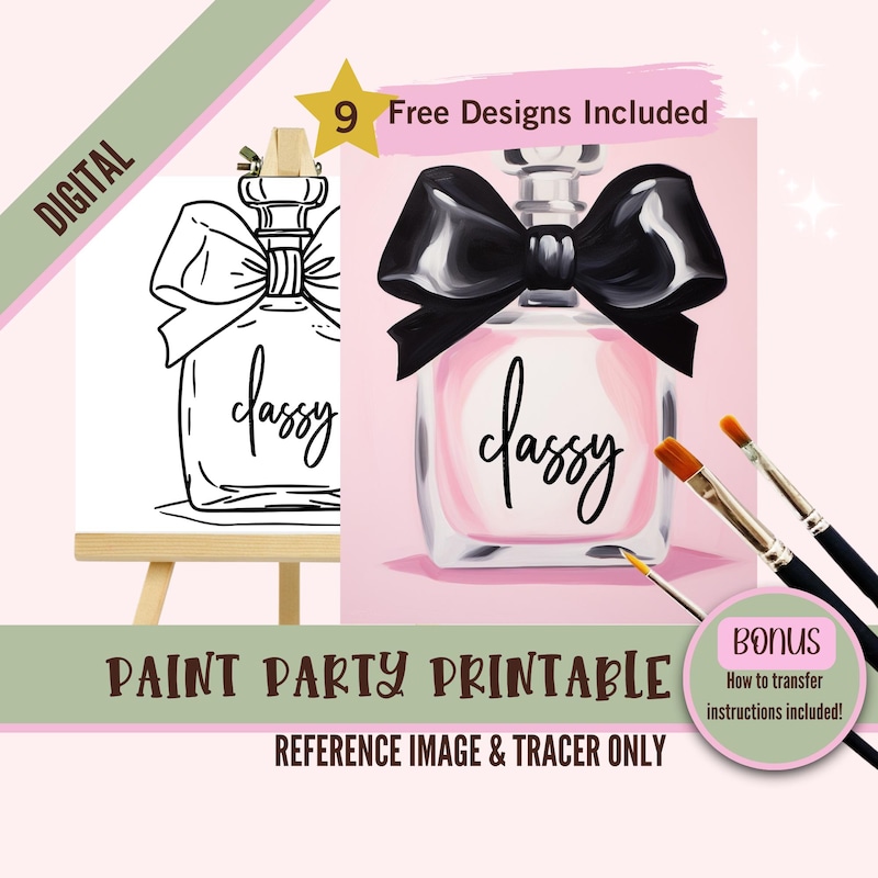 Sip and Paint Svg - Etsy
