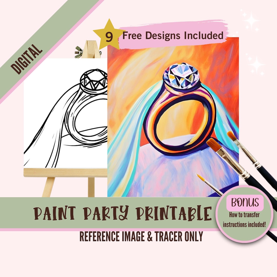 Bride or Die Bachelorette Sip and Paint Downloadable Stencil Art, DIY ...