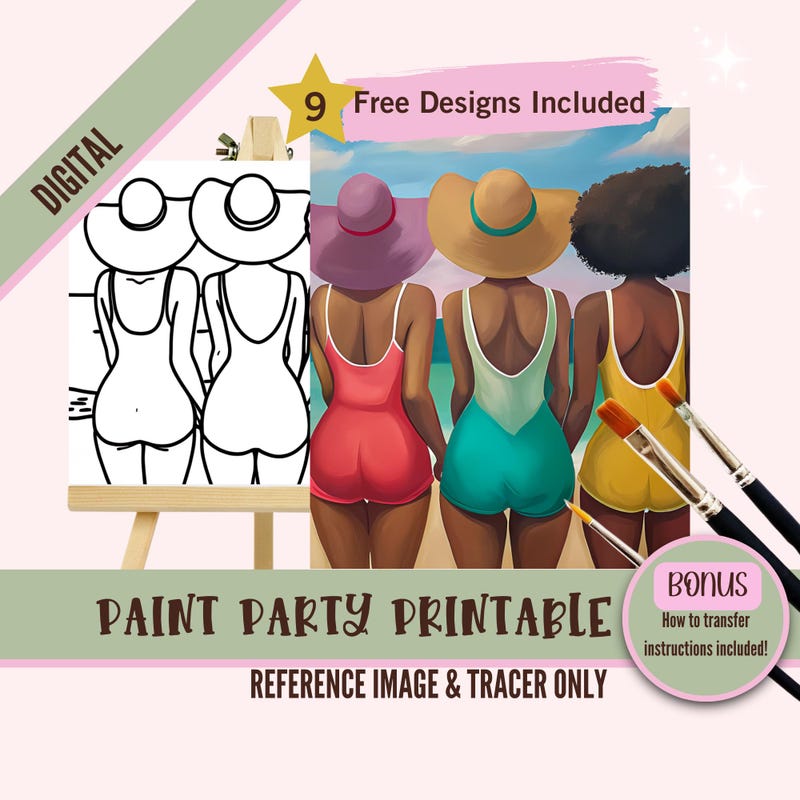 Sip and Paint Svg - Etsy