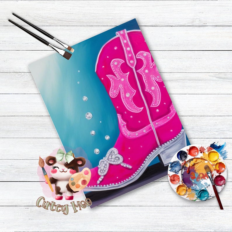 Adult DIY Paint Party Printable Bundle, Pre Drawn Outline, Ladies Night ...