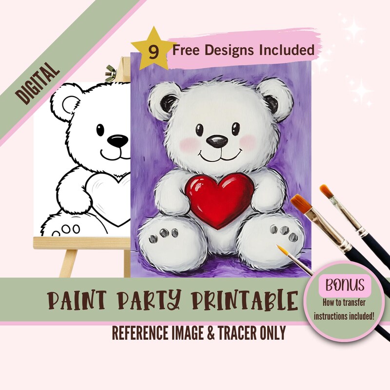 Valentines Day Paint Kits - Etsy