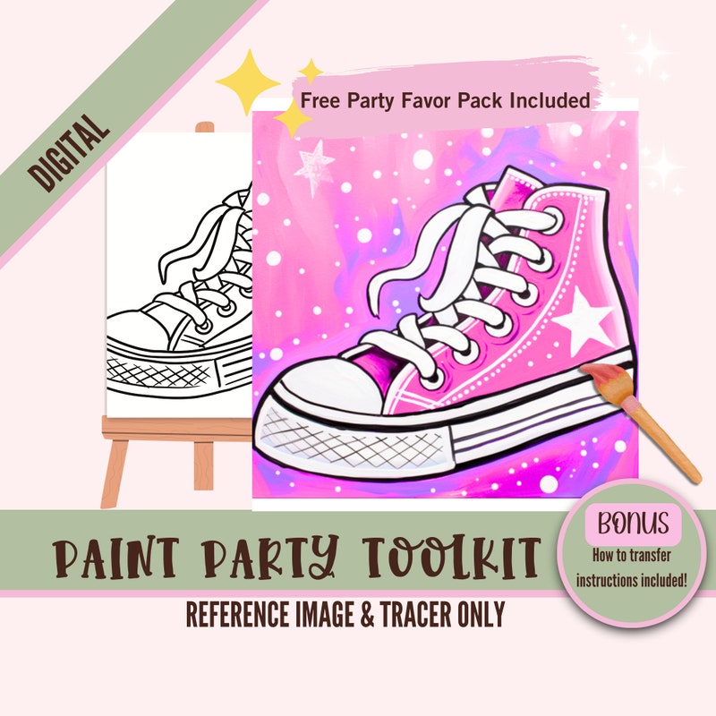Sneaker Pre Drawn Canvas - Etsy