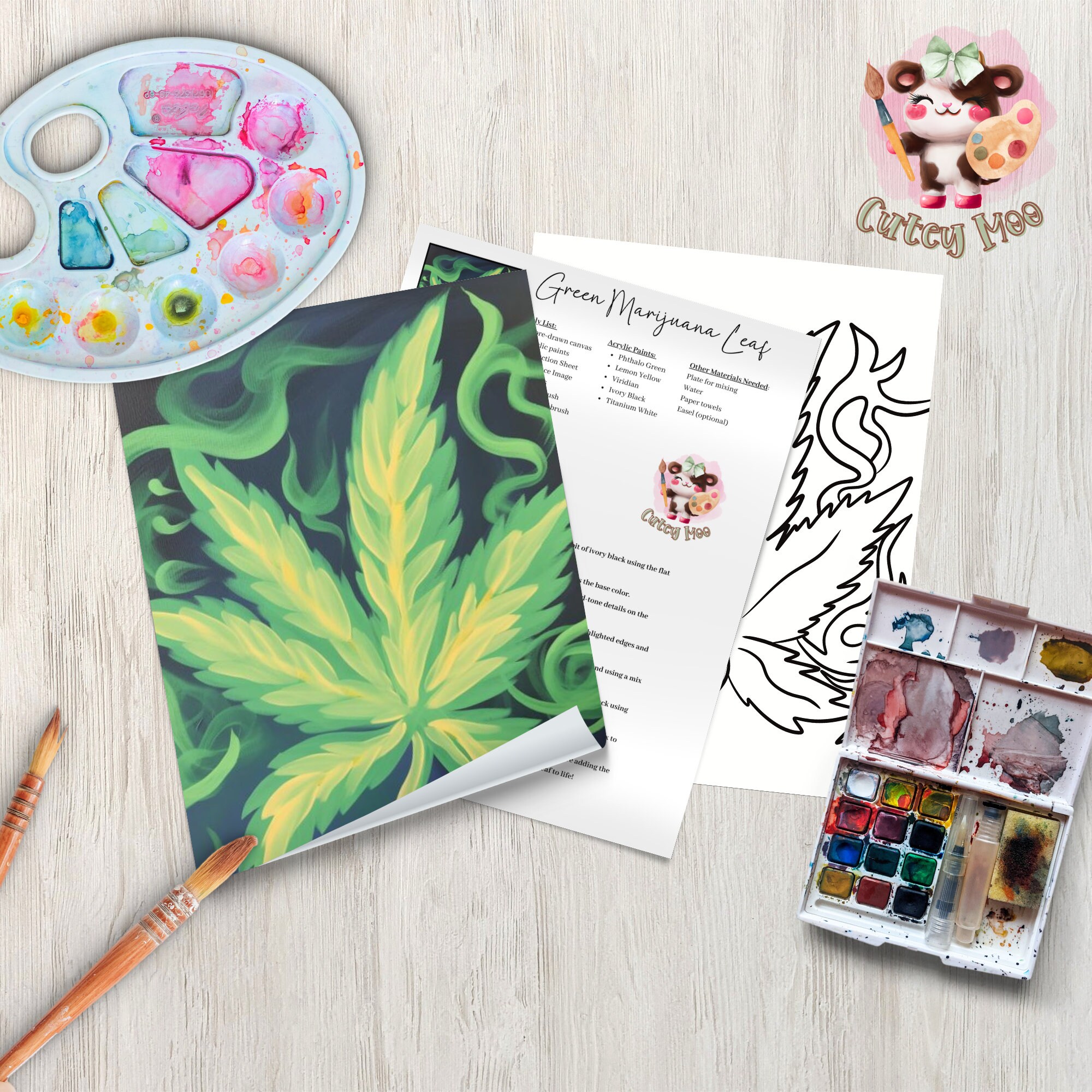 Sip Paint and Smoke Paint | Couples Painting Kit | Diy Paint Party ...