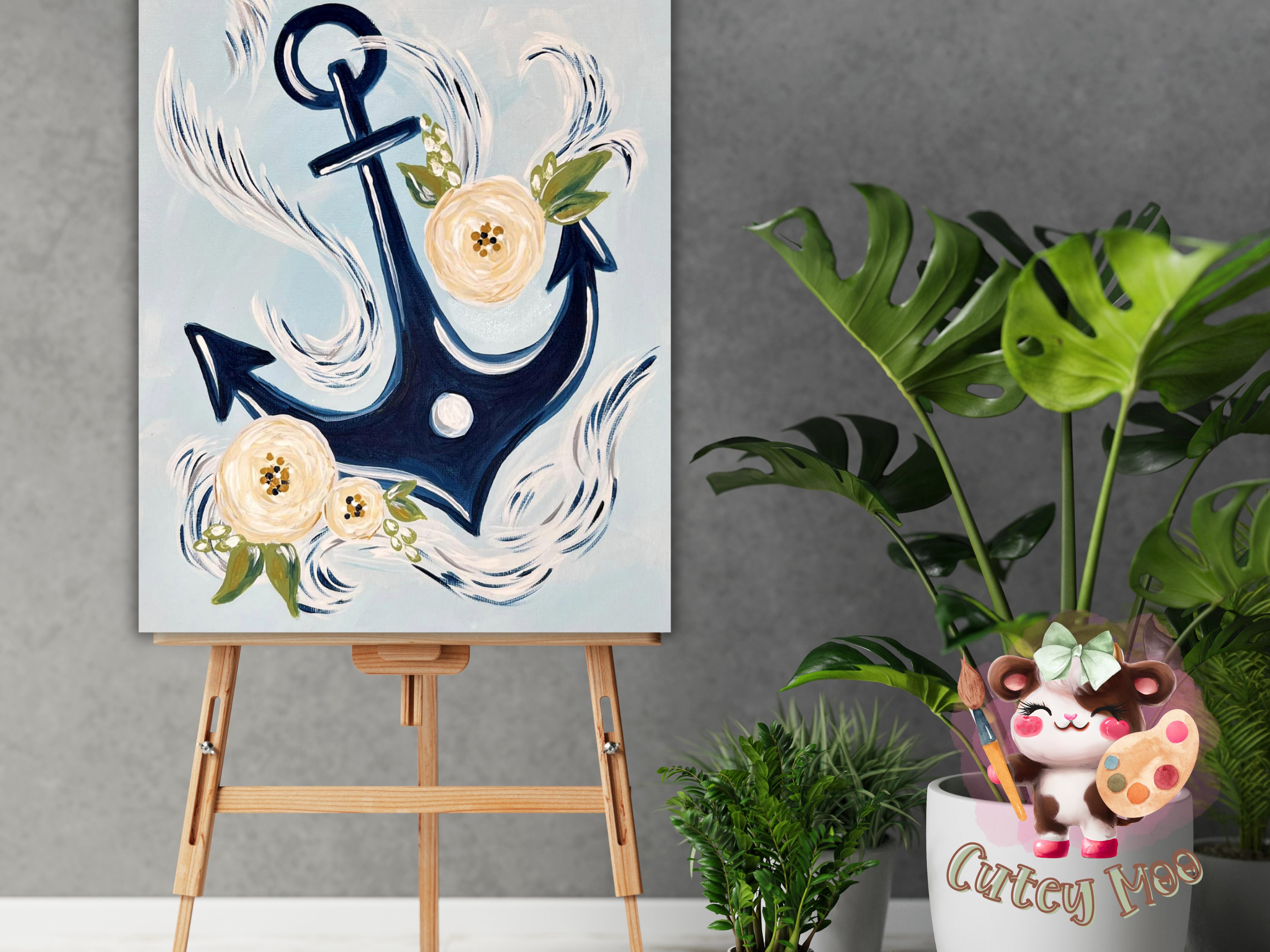 DIY Paint Party Printable for Adults | Diy Canvas | Paint Kit | Instant ...