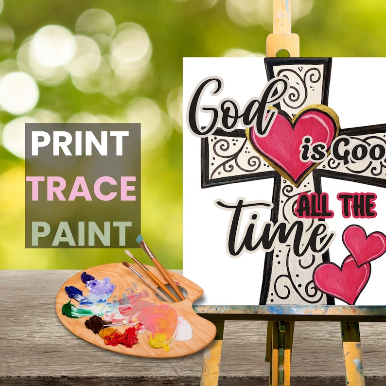 Christian Paint Party Kit, DIY Cross Painting, God is Good Art, Sip and ...