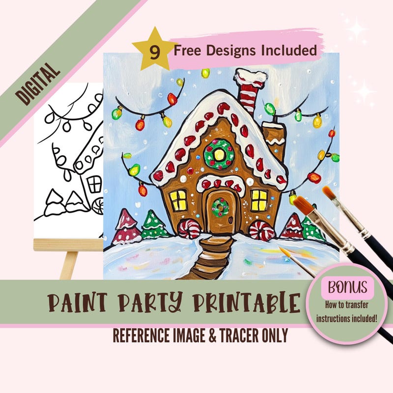 Gingerbread Paint Kits - Etsy