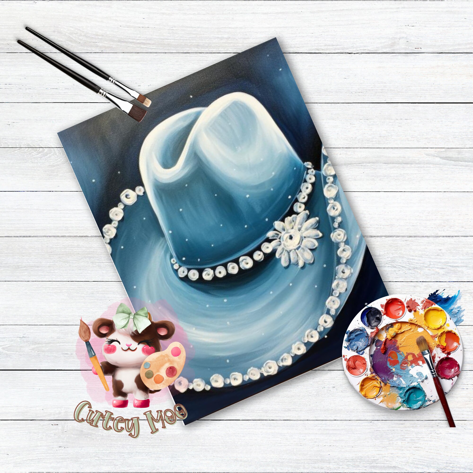 Adult DIY Paint Party Printable Bundle, Pre Drawn Outline, Ladies Night ...