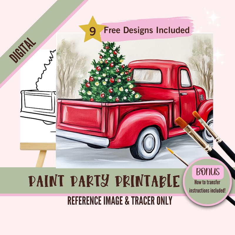 Paint Tutorial Christmas - Etsy UK