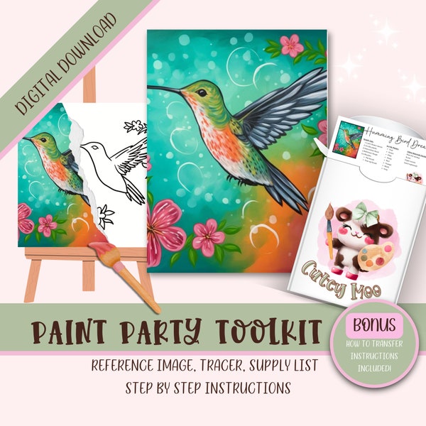 Painted Hummingbird - Etsy