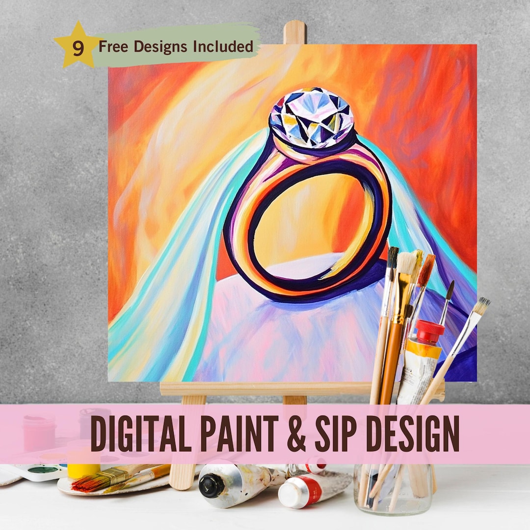 Bride or Die Bachelorette Sip and Paint Downloadable Stencil Art, DIY ...