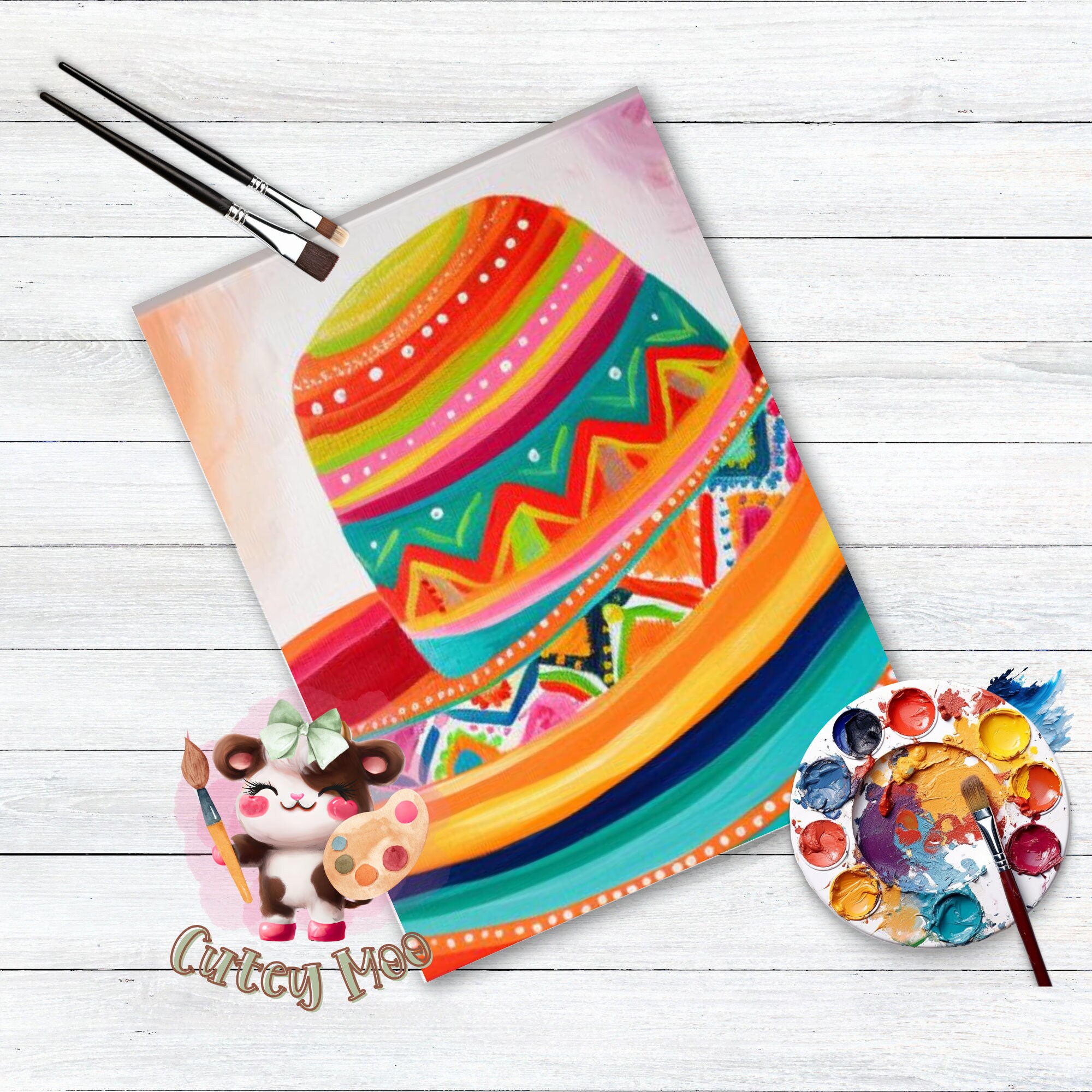Cinco De Mayo Fiesta Theme Stencil, DIY Paint Party Printable Sombrero ...