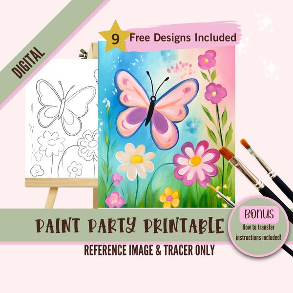Traceable Canvas Patterns for Painting - Etsy