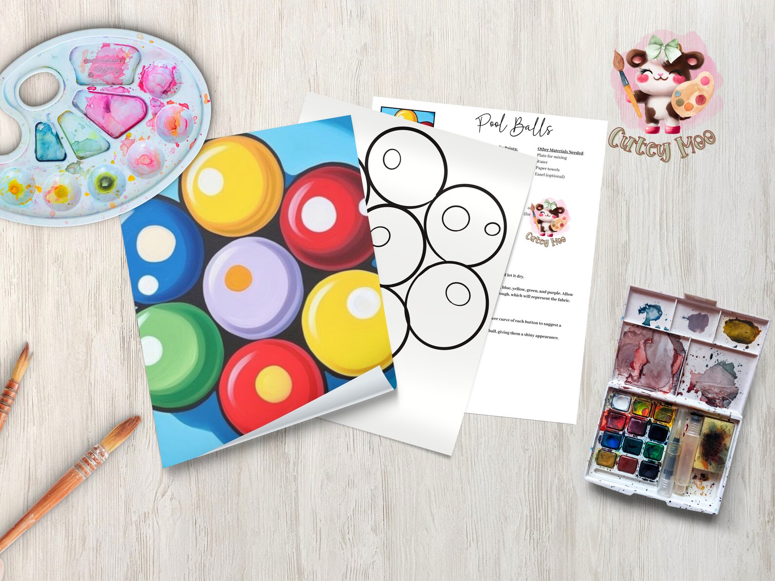 Adult Diy Paint Party Printable Toolkit for Parties, Sip and Paint Party Kits for Men, Guys ...