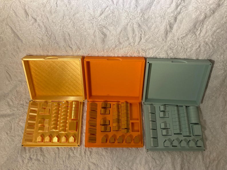 Custom Catan, Seafarers, Cities & Knights Pieces, Magnetic Case - Etsy