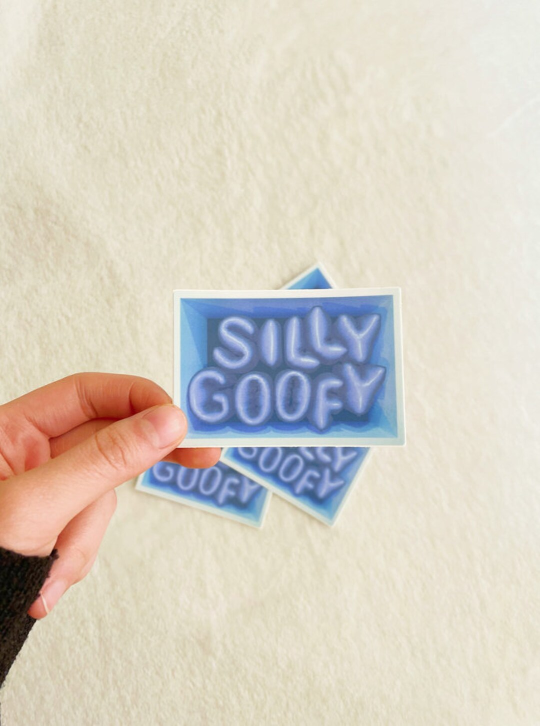Silly Goofy Sticker blue Colorway - Etsy