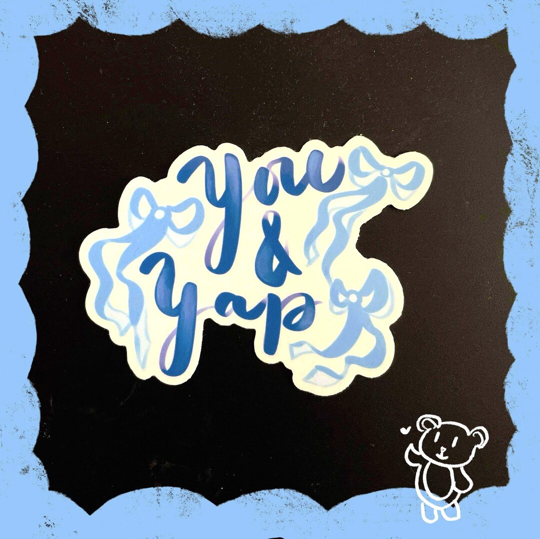 Coquette Sticker Soft Girl Era Baby Blue Sticker Laptop Planner Sticker ...