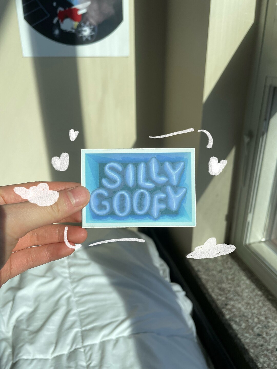 Silly Goofy Sticker (blue Colorway) Motivational/laptop/planner ...
