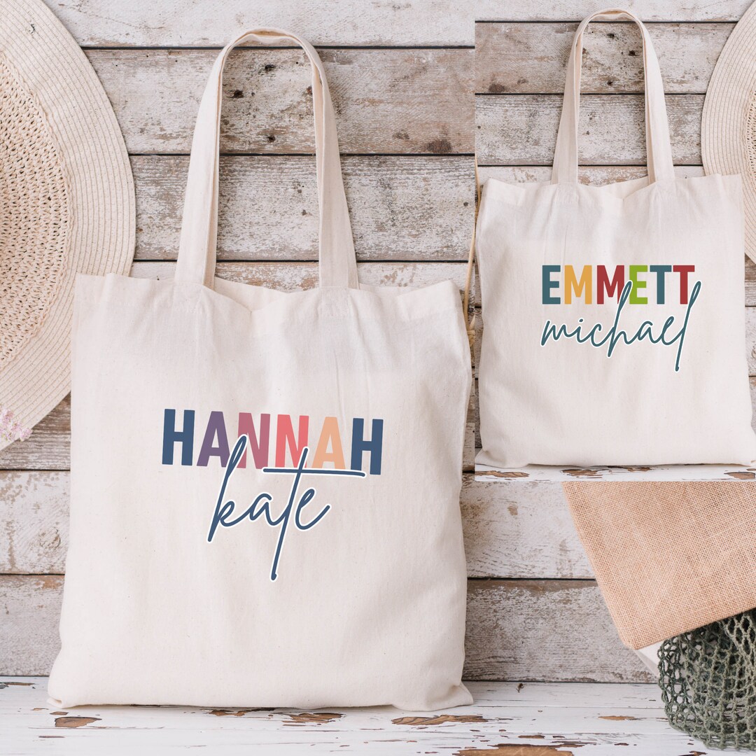 Personalized Kids Library Bag Christmas Gift for Kids, Custom Kids Tote ...