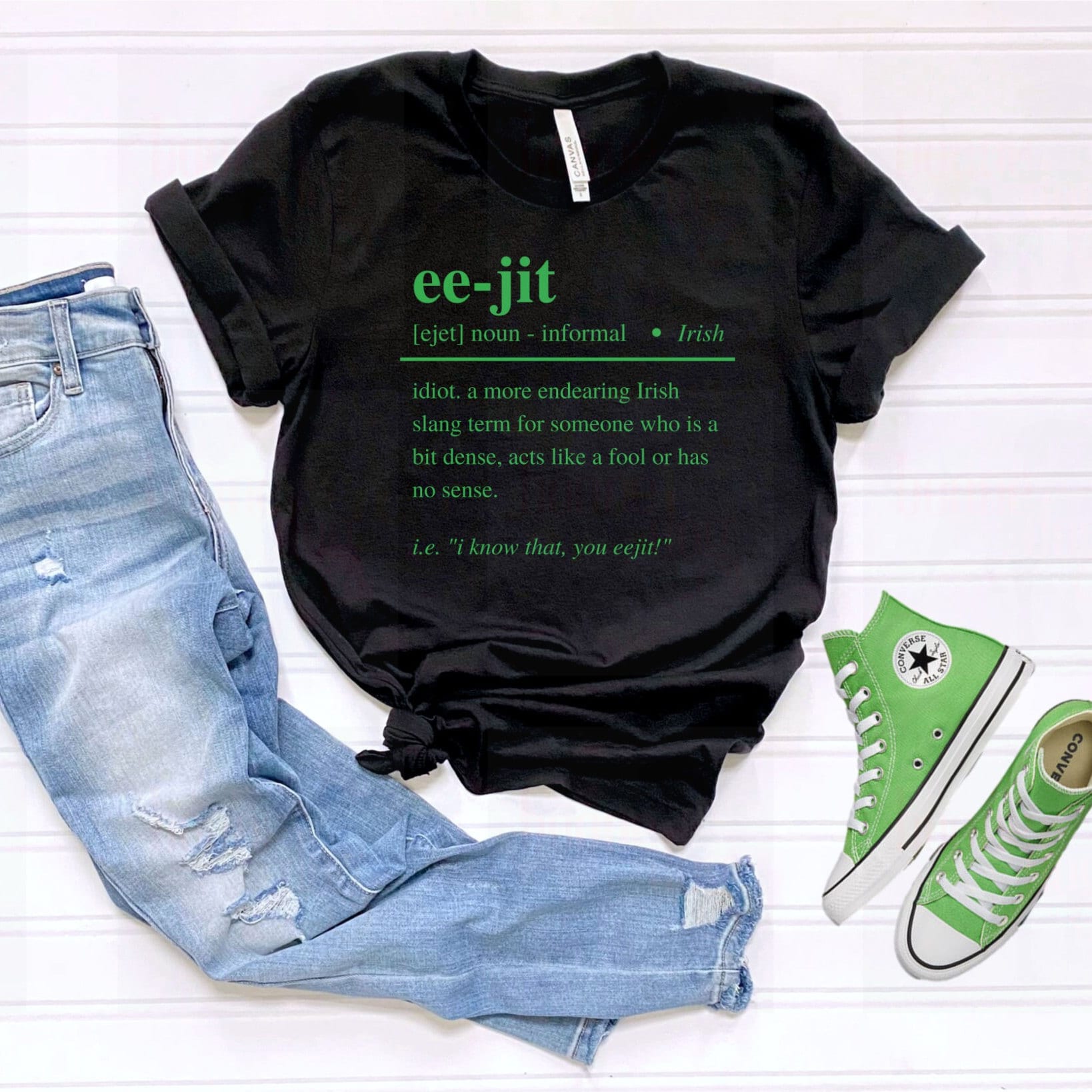 Eejit Shirt, Eejit Definition T Shirt, Cool Irish Shirt, Funny St ...