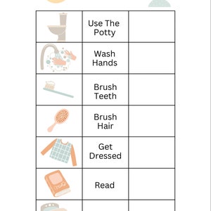 Editable Kids Visual Schedule | Daily Routines Chart | Printable ...