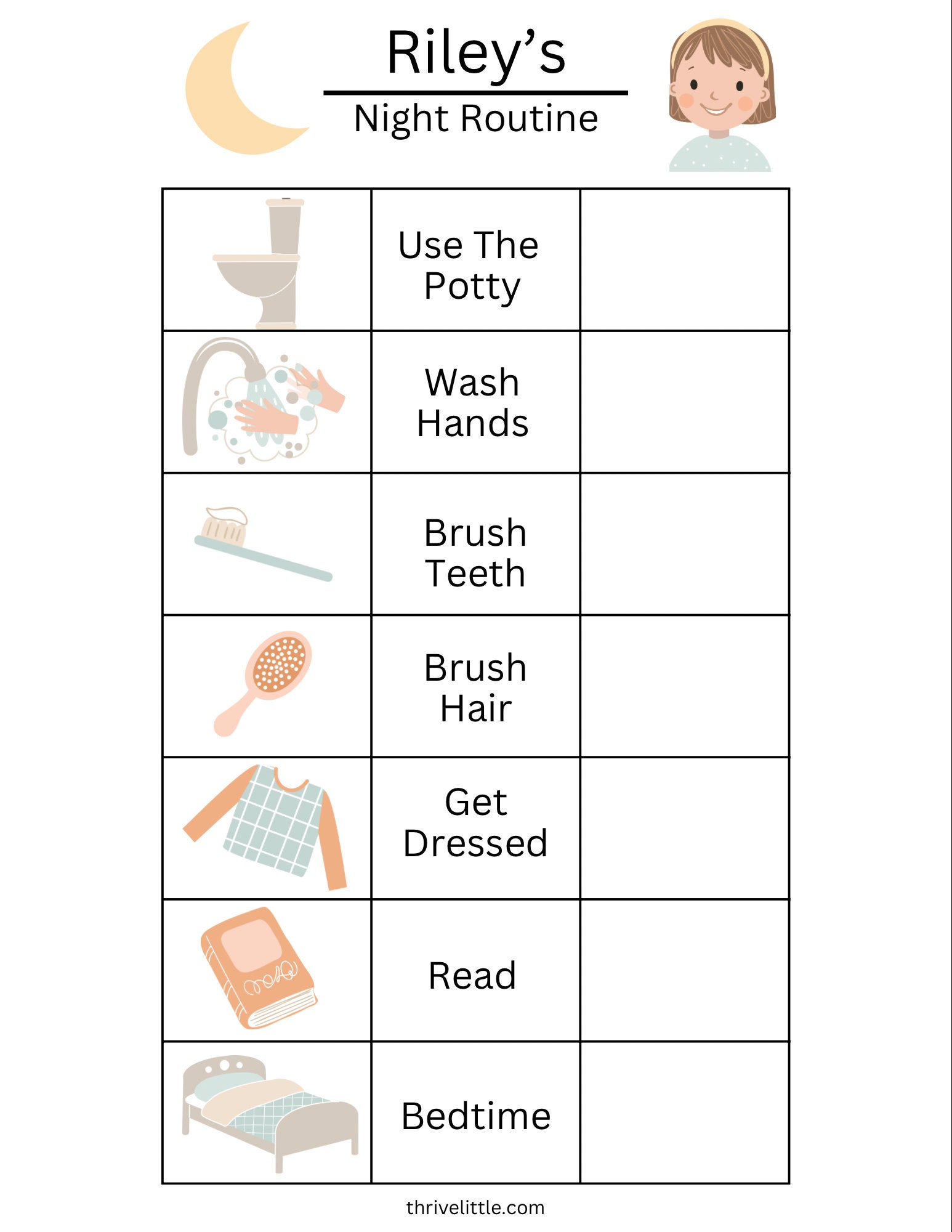 Editable Kids Visual Schedule | Daily Routines Chart | Printable ...