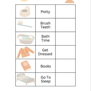 Editable Kids Visual Schedule | Daily Routines Chart | Printable ...