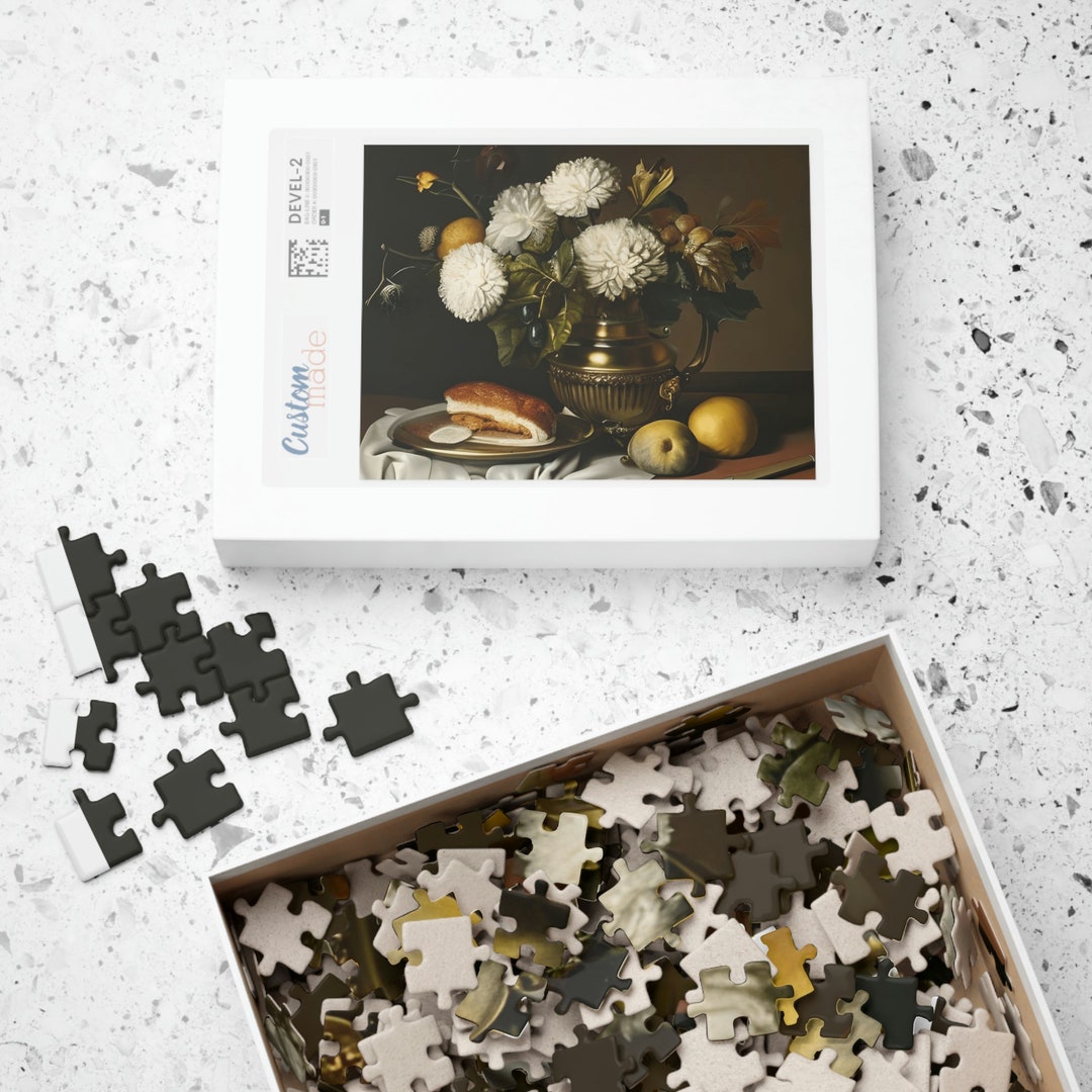 Floral Jigsaw Puzzle Picture Puzzle Custom Print & Unique - Etsy
