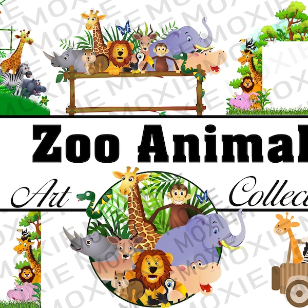 Zoo Clipart - Etsy