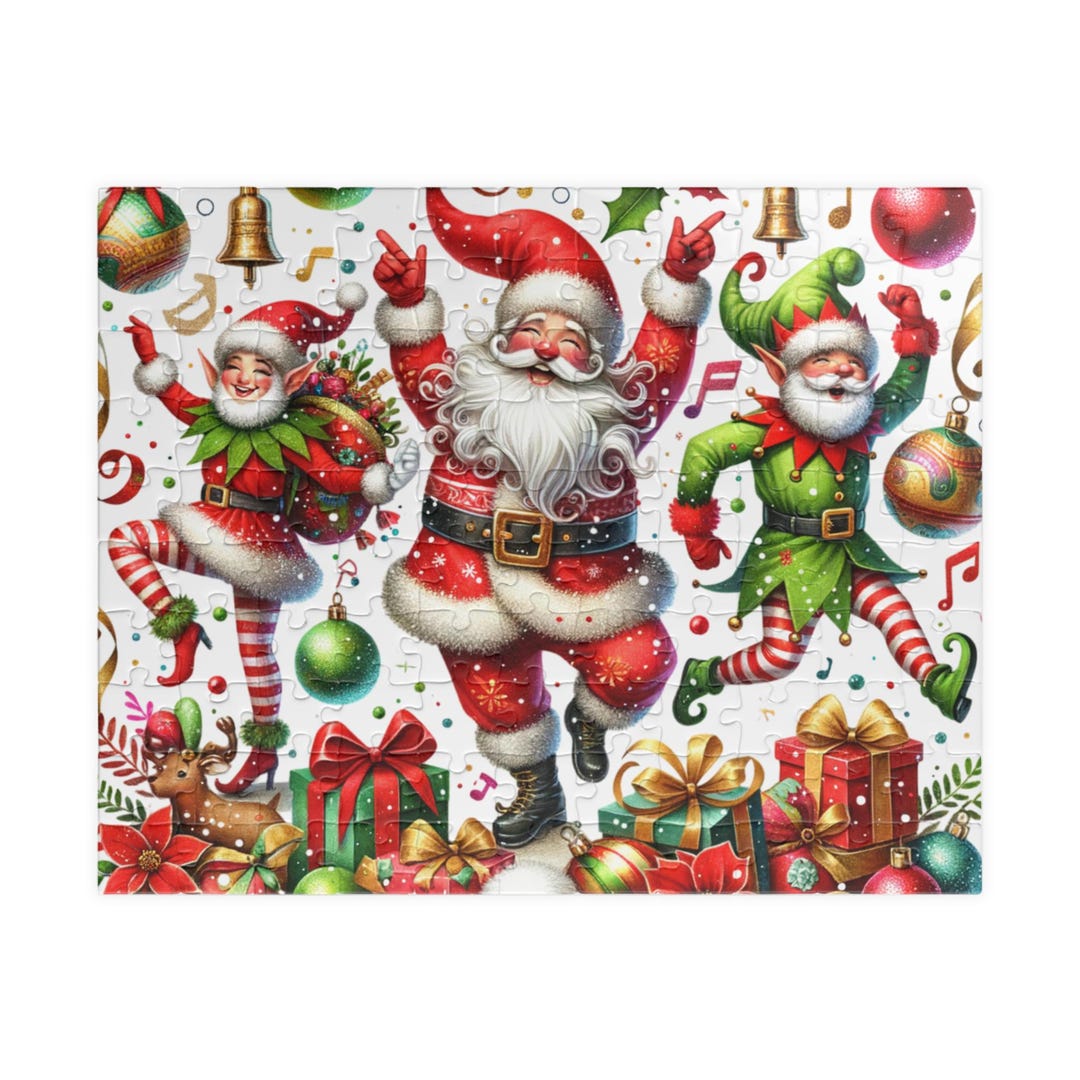 Santa and Elves Puzzle and Puzzle Gift for Puzzle Fans - 100, 250, 500 ...