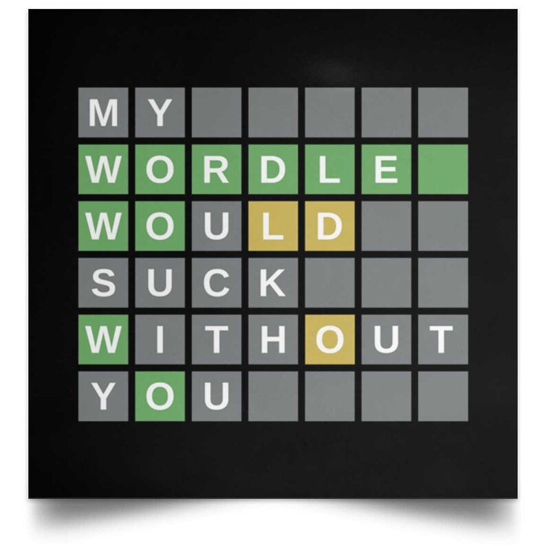 Wordle Satin Square Poster - Etsy