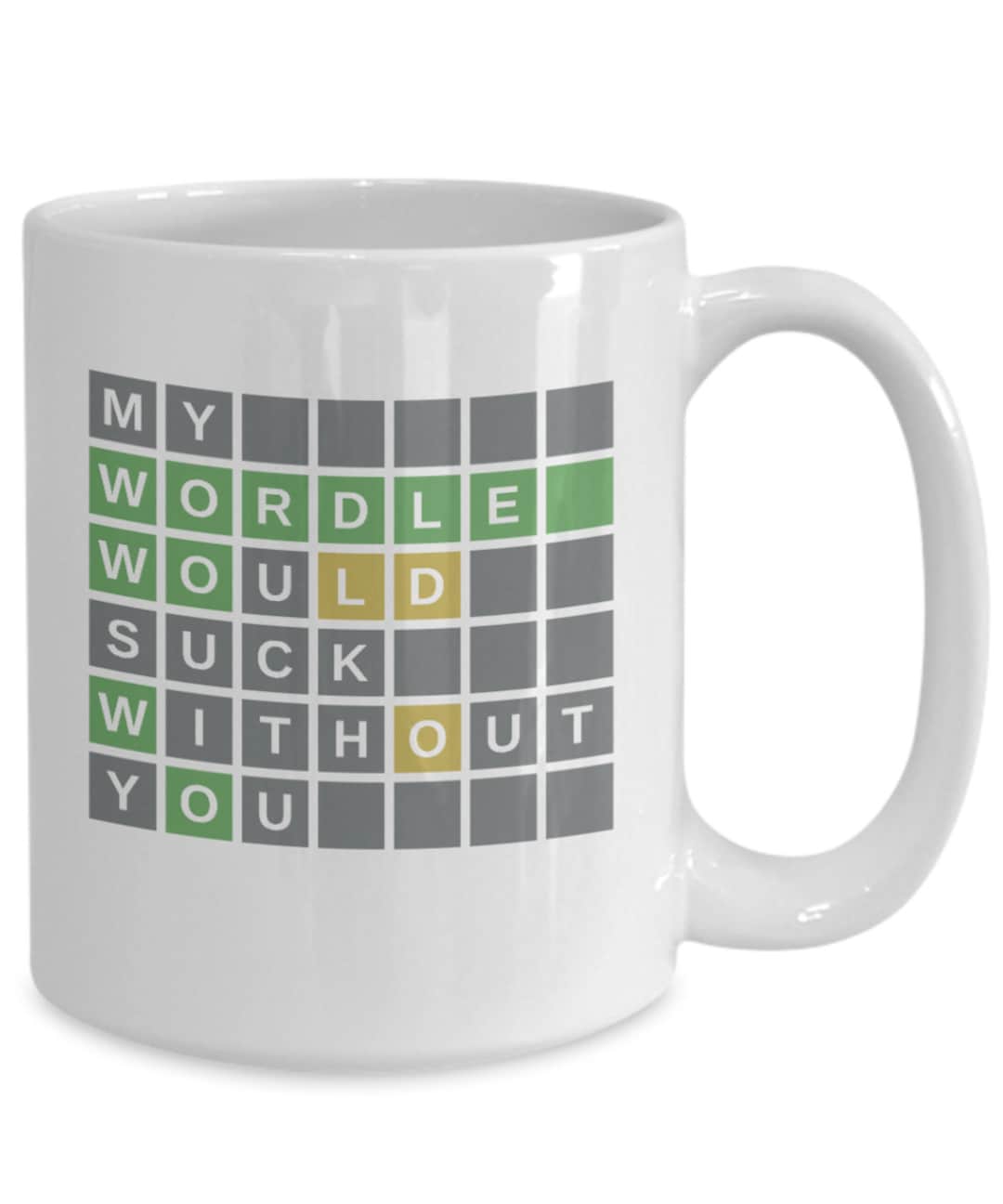Wordle Coffee Mug for Wordle Fans and Coffee Lovers - Etsy